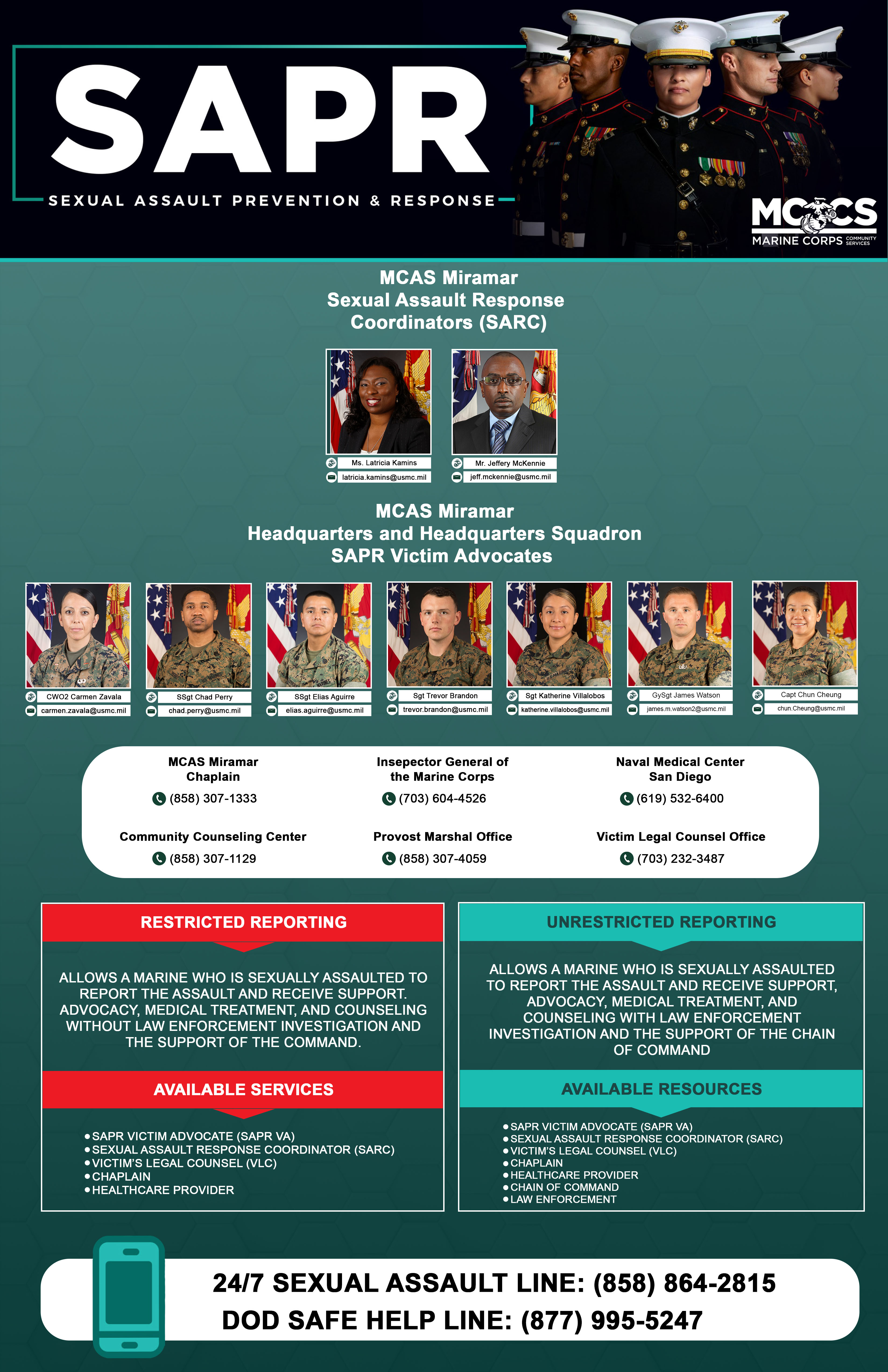 Marine Corps Air Station Miramar > Resources > Sexual Assault Prevention